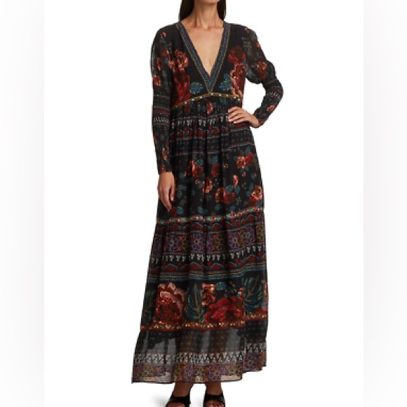 FARM Rio | Dresses | Farm Rio Embroidered Floral Maxi Dress | Poshmark